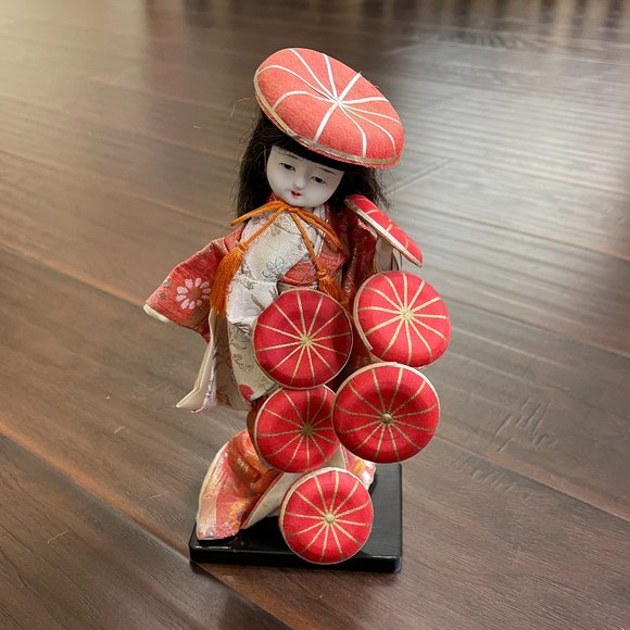 Accents | Vintage Japanese Hat Dance Komachi Geisha | Poshmark